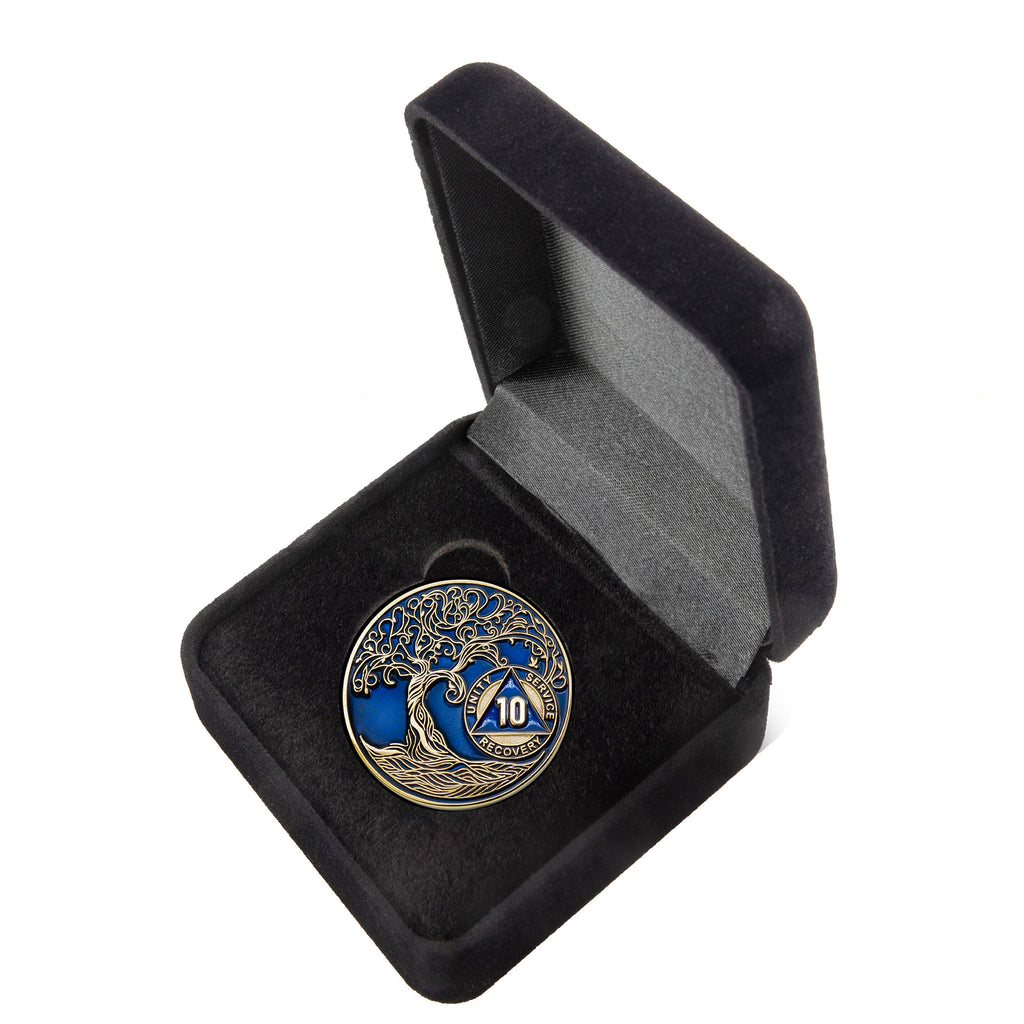 10 Year AA Medallions - Ten Year Alcoholics Anonymous Coins and Chips ...