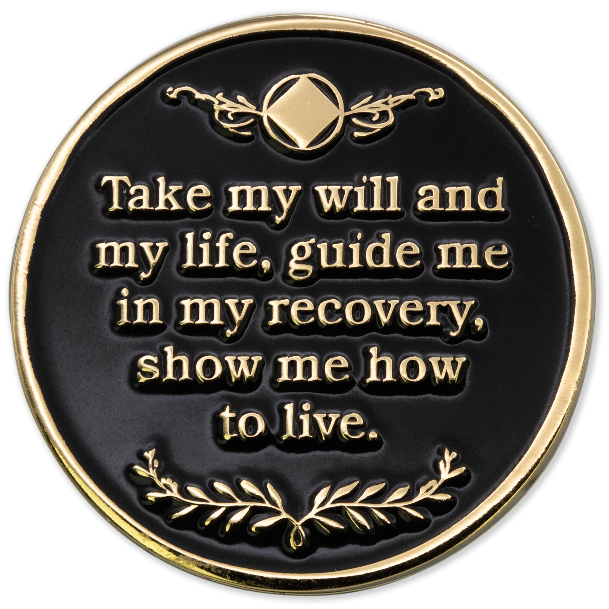 1 Year Twisted Tree of Life Sobriety Mint NA Medallion/Chip/Coin Black ...