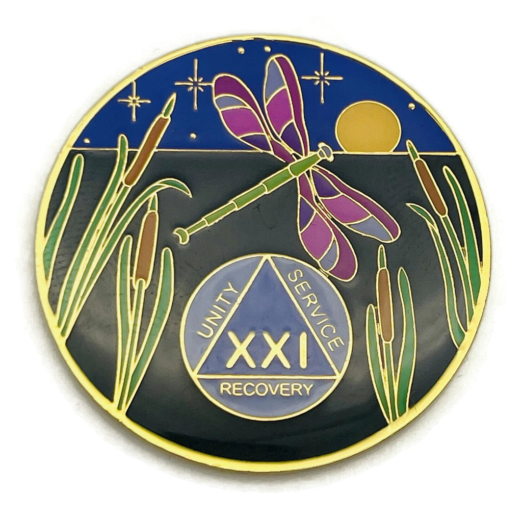 21 Year AA Medallions - Twenty-One Year Alcoholics Anonymous Coins and ...