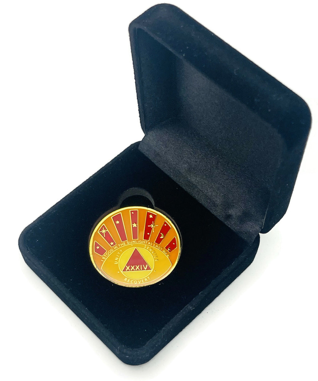 34 Year AA Medallions - Thirty-Four Year Alcoholics Anonymous Coins and ...