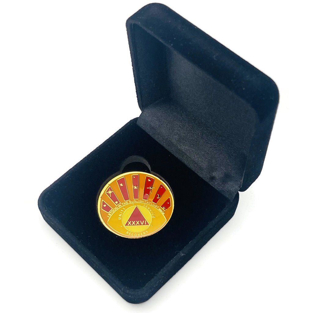 36 Year AA Medallions - Thirty-Six Year Alcoholics Anonymous Coins and ...