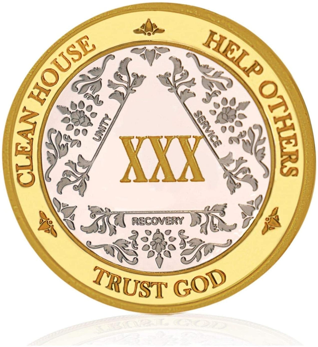 30 Year AA Medallions - Thirty Year Alcoholics Anonymous Coins and ...