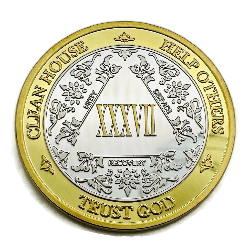 37 Year AA Medallions - Thirty-Seven Year Alcoholics Anonymous Coins ...