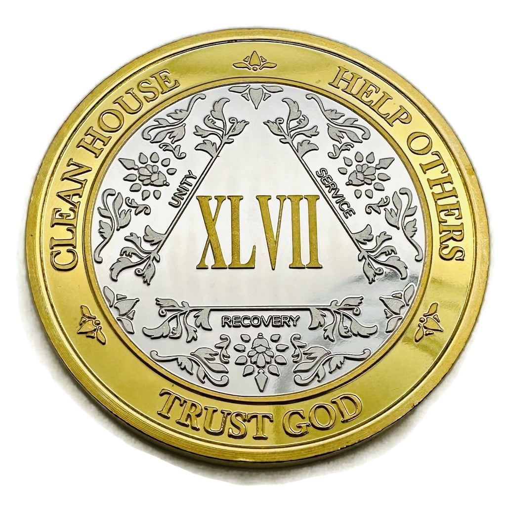 47 Year AA Medallions - Forty-Seven Year Alcoholics Anonymous Coins and ...