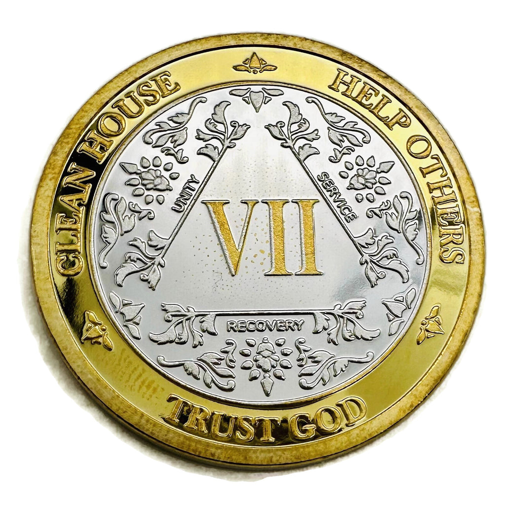 7 Year AA Medallions - Seven Year Alcoholics Anonymous Coins and Chips ...