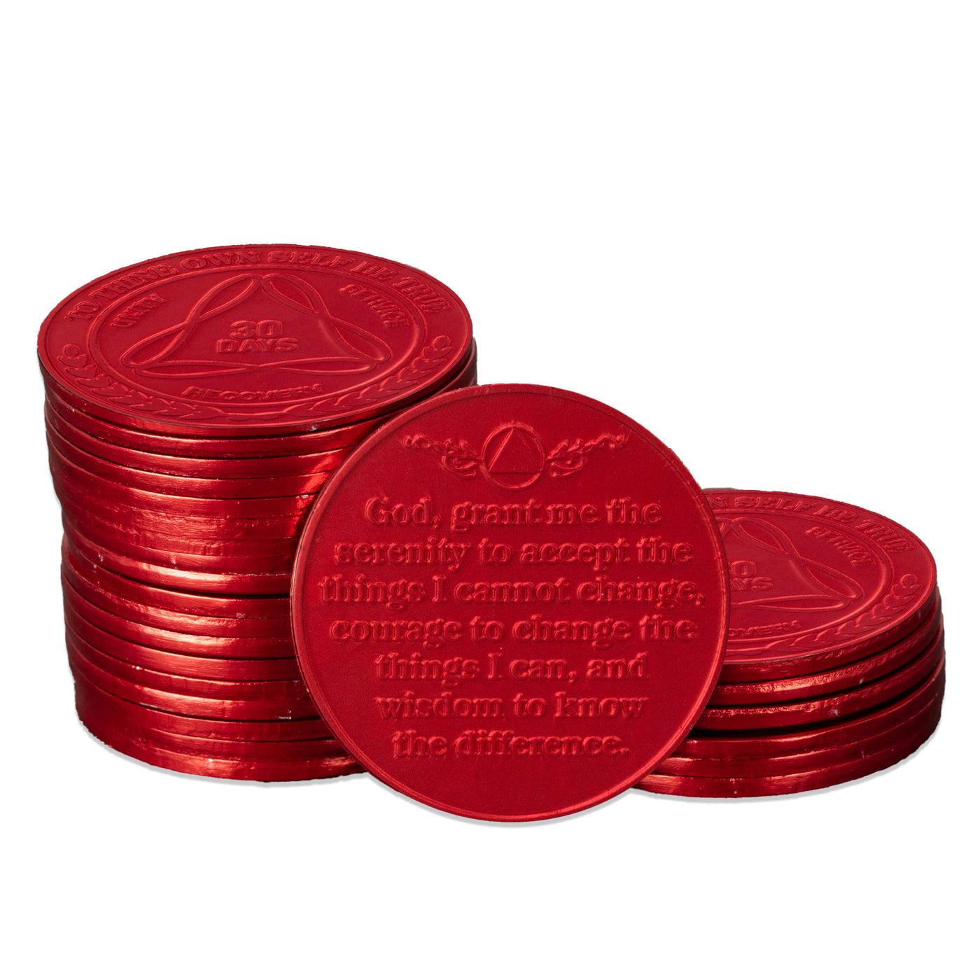 24 Hours to 11 Months Infinity Aluminum AA Meeting Chips - 25 Packs ...