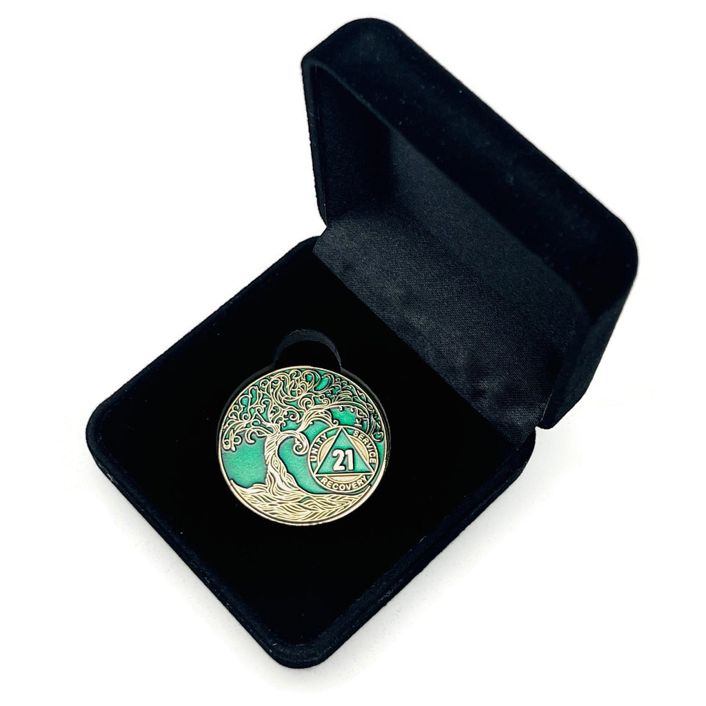 21 Year AA Medallions - Twenty-One Year Alcoholics Anonymous Coins and ...