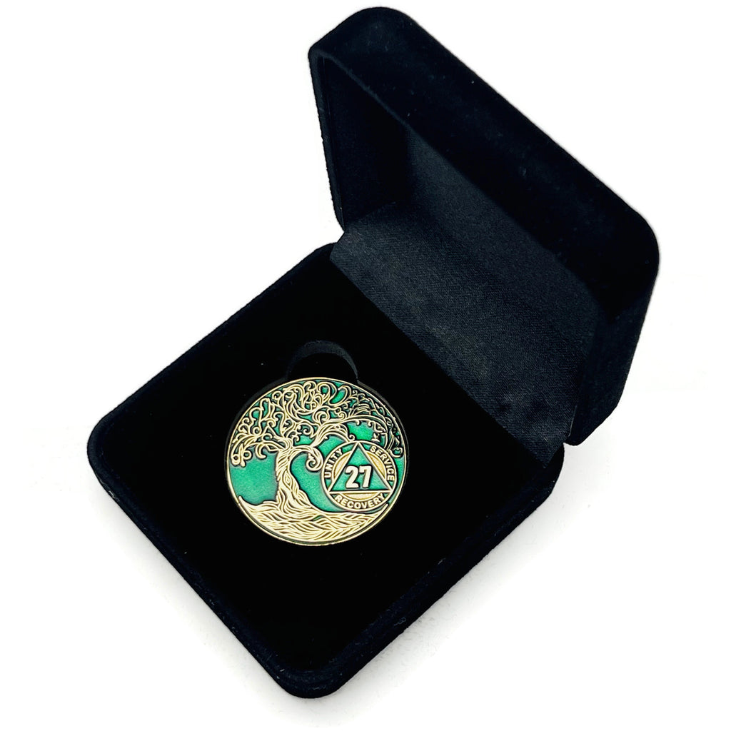 27 Year AA Medallions - Twenty-Seven Year Alcoholics Anonymous Coins ...