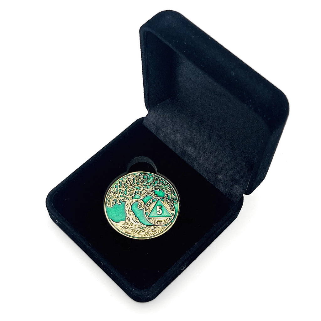 5 Year AA Medallions - Five Year Alcoholics Anonymous Coins and Chips ...