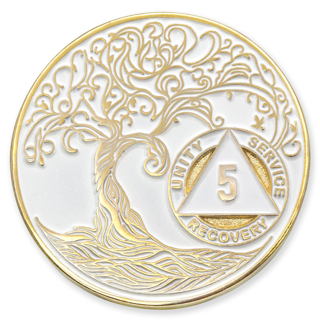 5 Year AA Medallions - Five Year Alcoholics Anonymous Coins and Chips ...