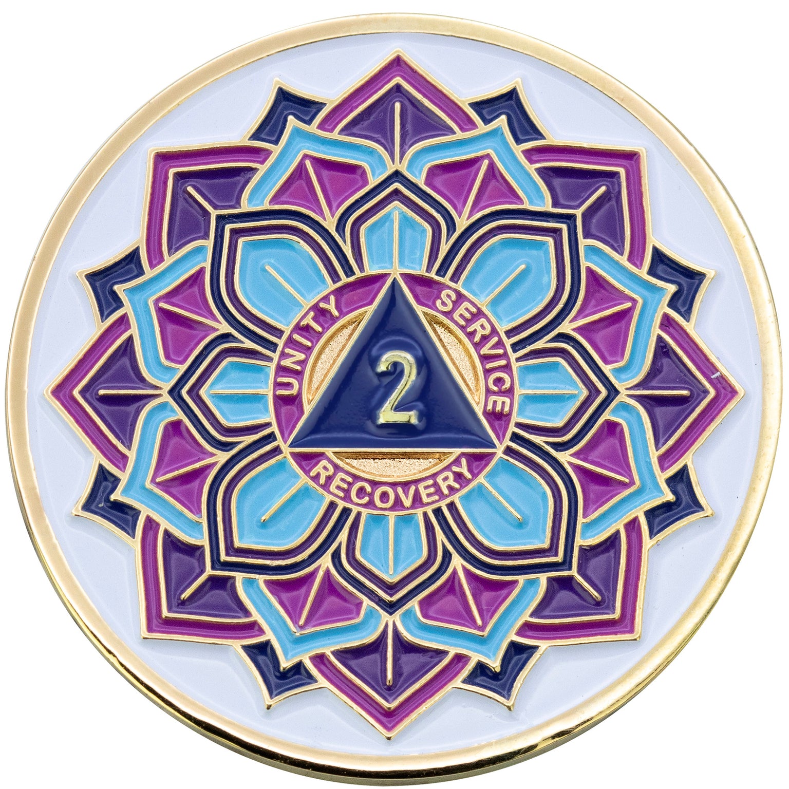 2 Year AA Medallions - Two Year Alcoholics Anonymous Coins and Chips ...