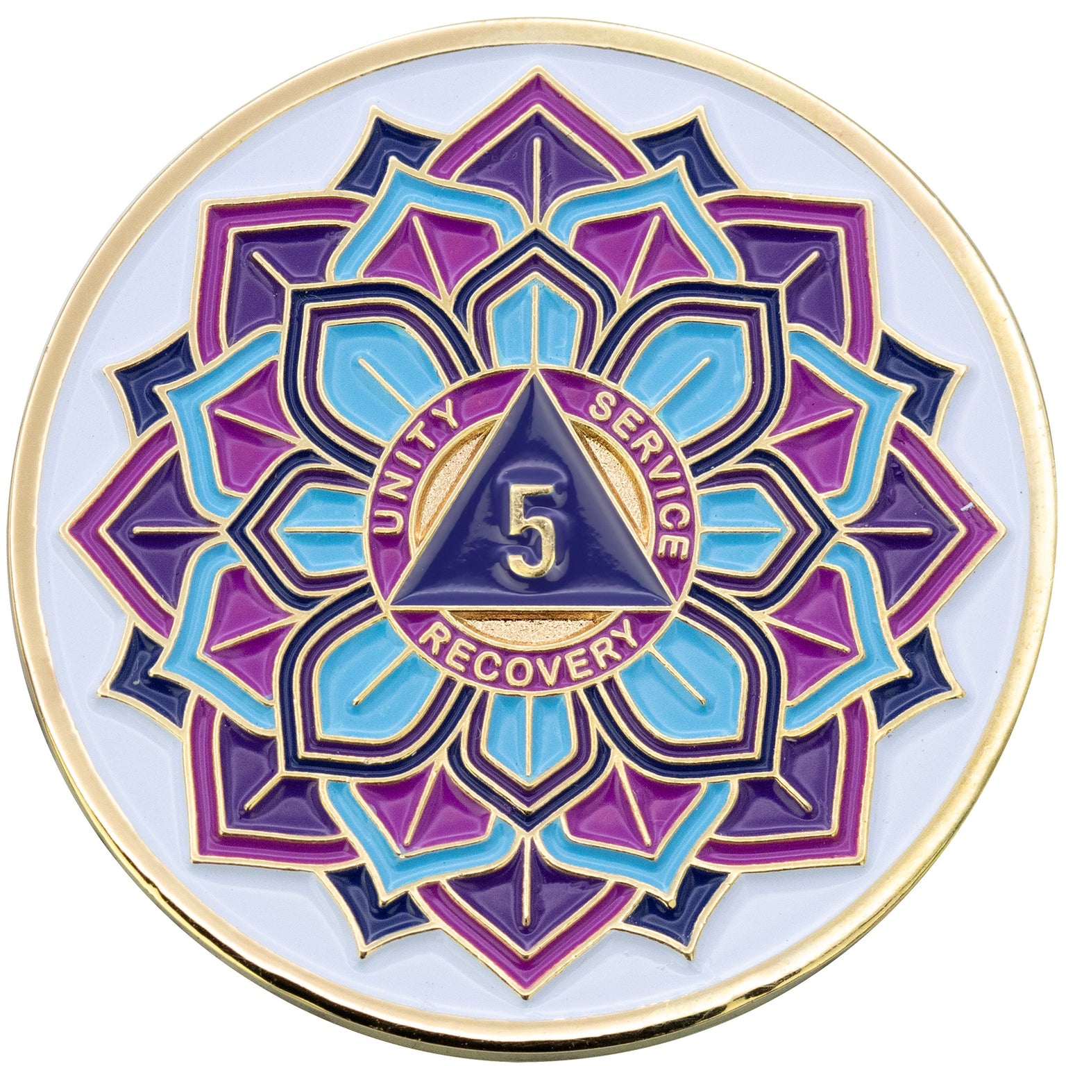 5 Year AA Medallions - Five Year Alcoholics Anonymous Coins and Chips ...