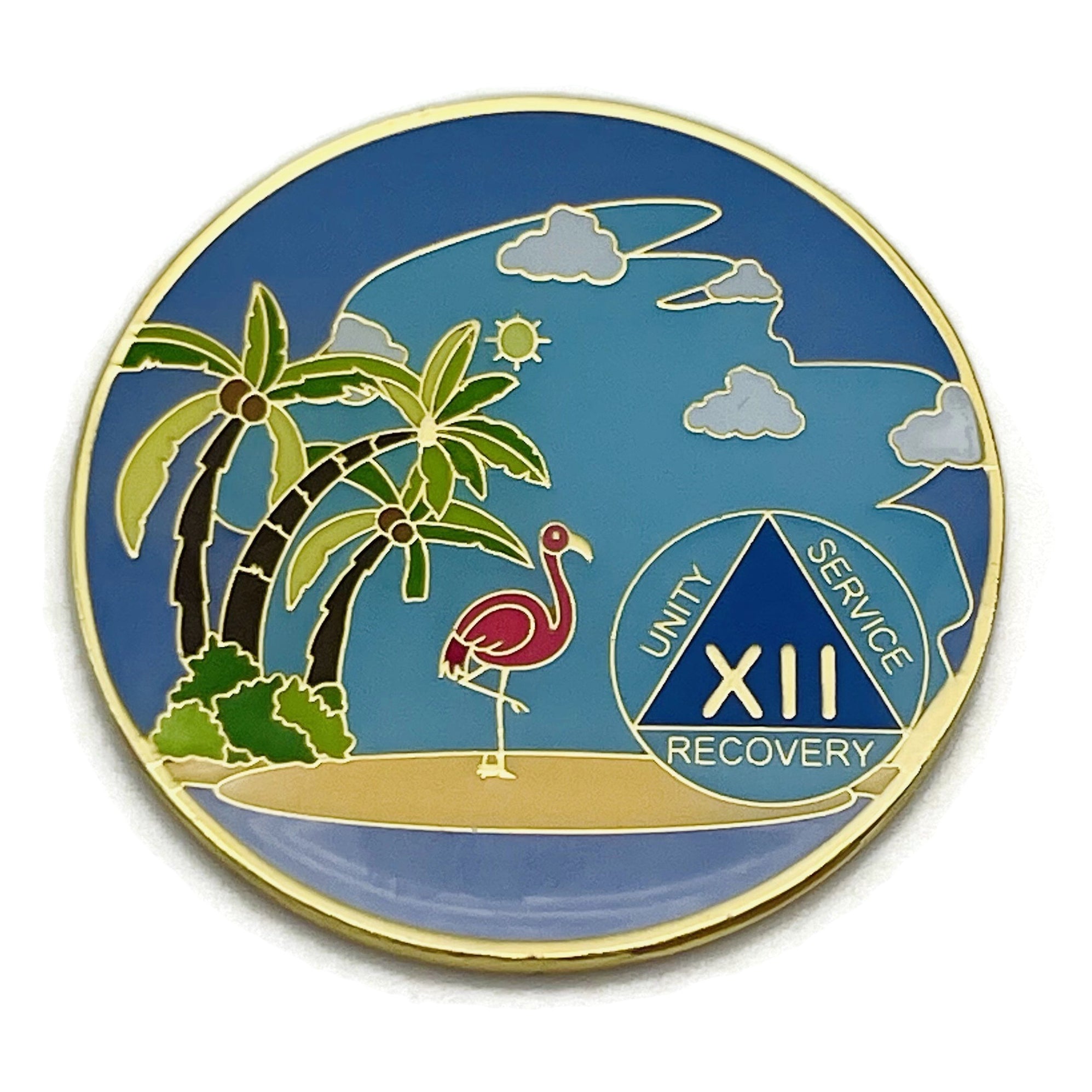 1 to 60 Beach Themed Specialty AA Recovery Medallion/Chip/Coin — AA ...