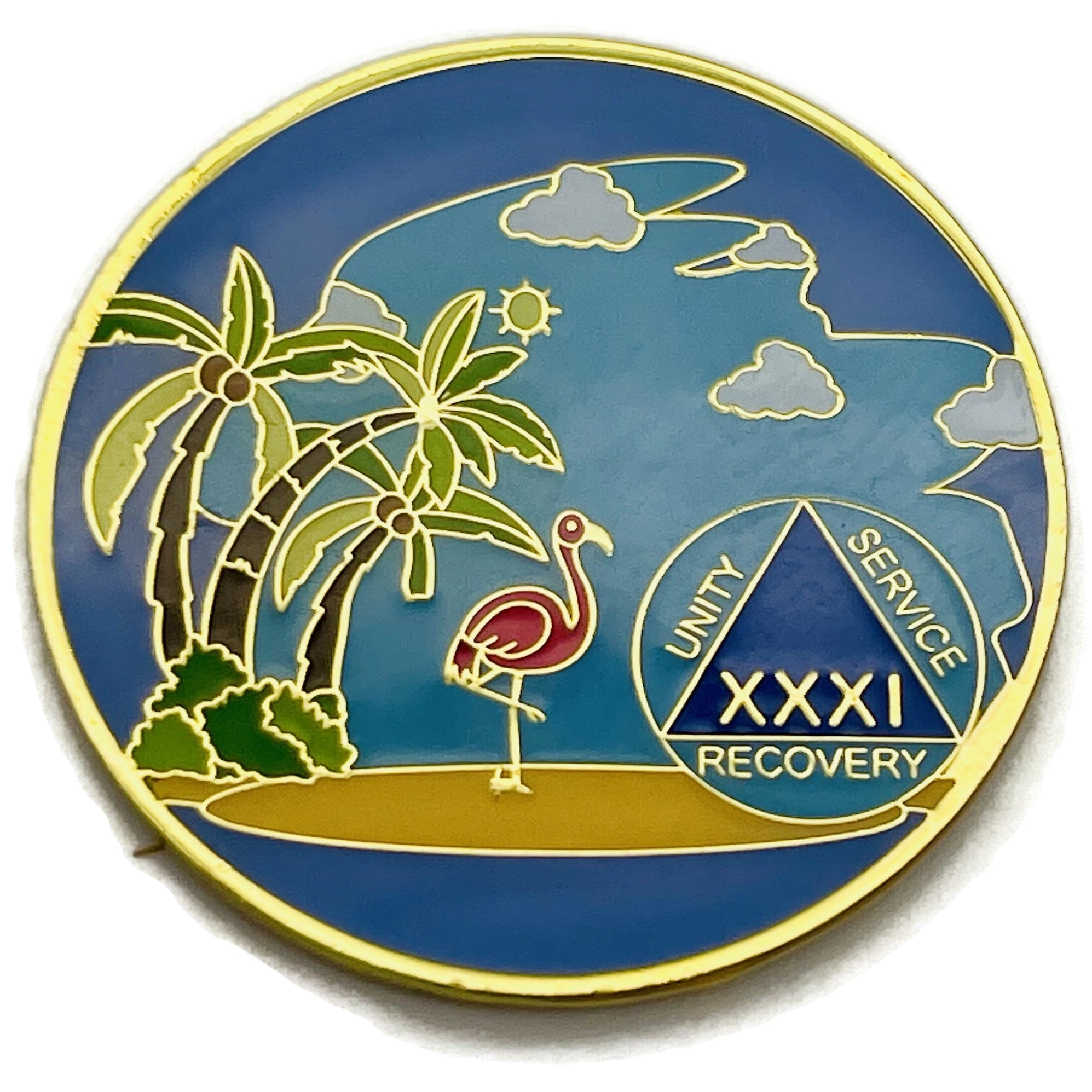 1 to 60 Beach Themed Specialty AA Recovery Medallion/Chip/Coin — AA ...