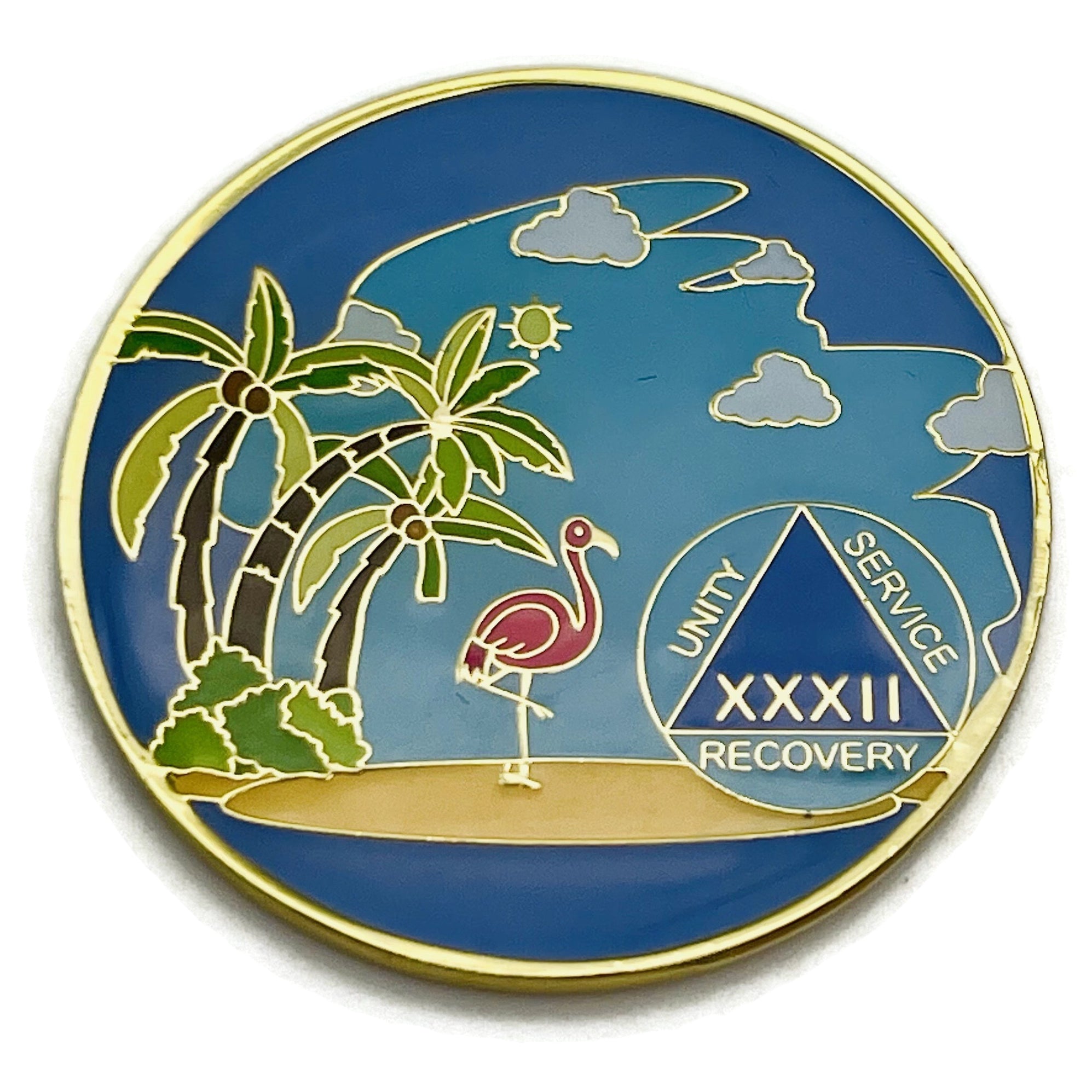 1 to 60 Beach Themed Specialty AA Recovery Medallion/Chip/Coin — AA ...