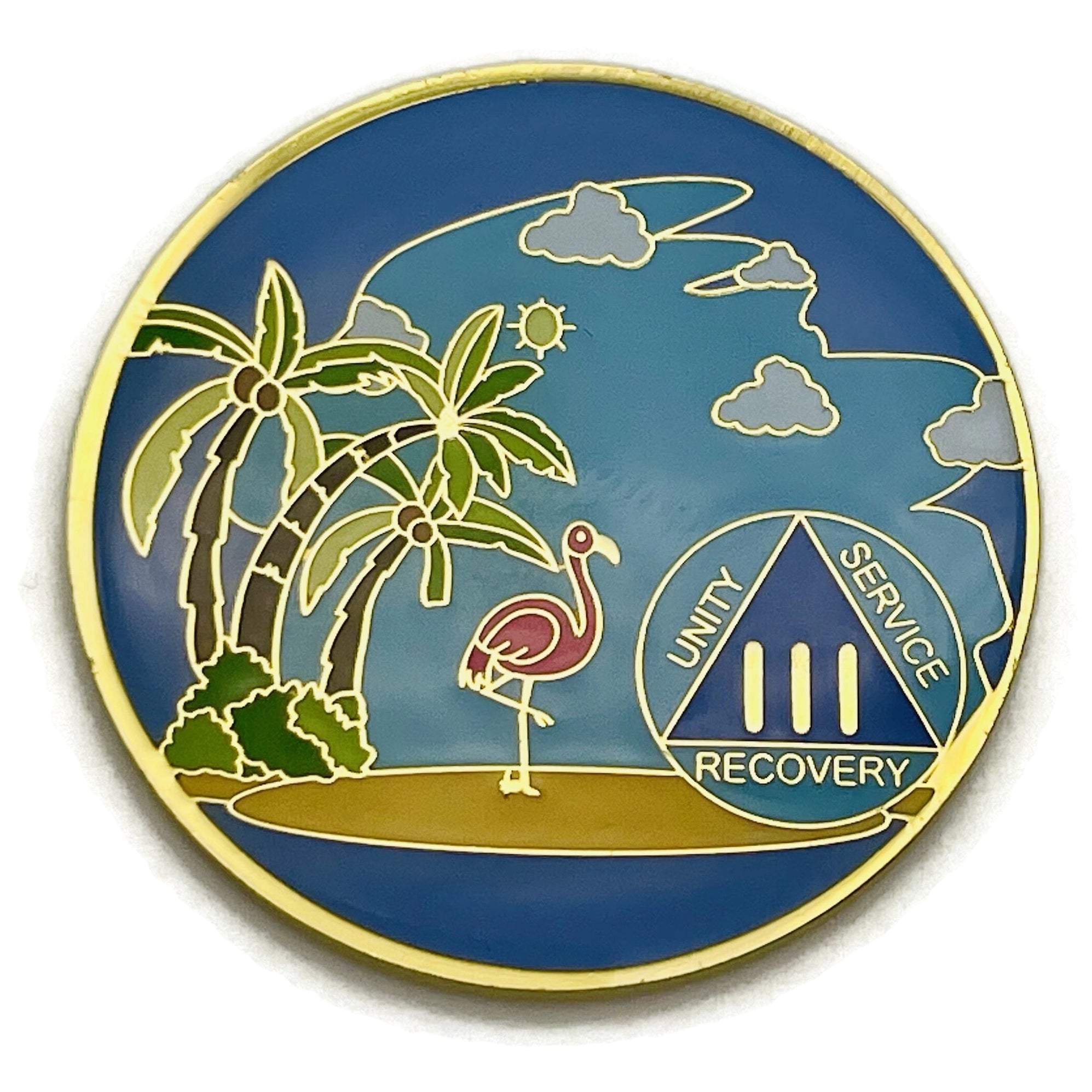 1 to 60 Beach Themed Specialty AA Recovery Medallion/Chip/Coin — AA ...