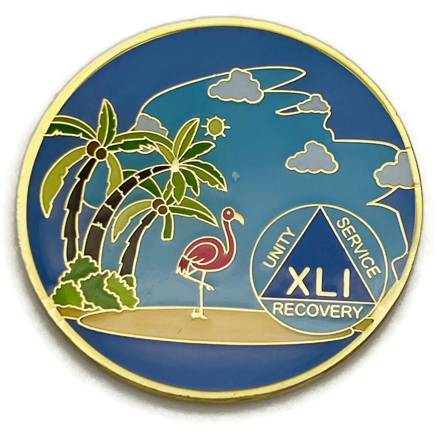 1 to 60 Beach Themed Specialty AA Recovery Medallion/Chip/Coin — AA ...