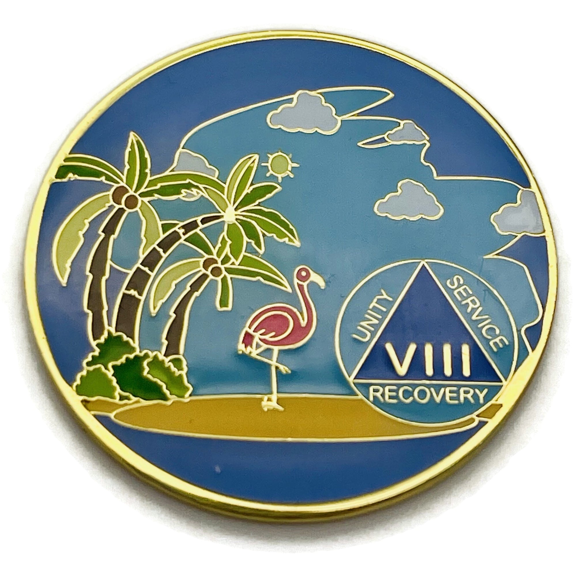 1 to 60 Beach Themed Specialty AA Recovery Medallion/Chip/Coin — AA ...