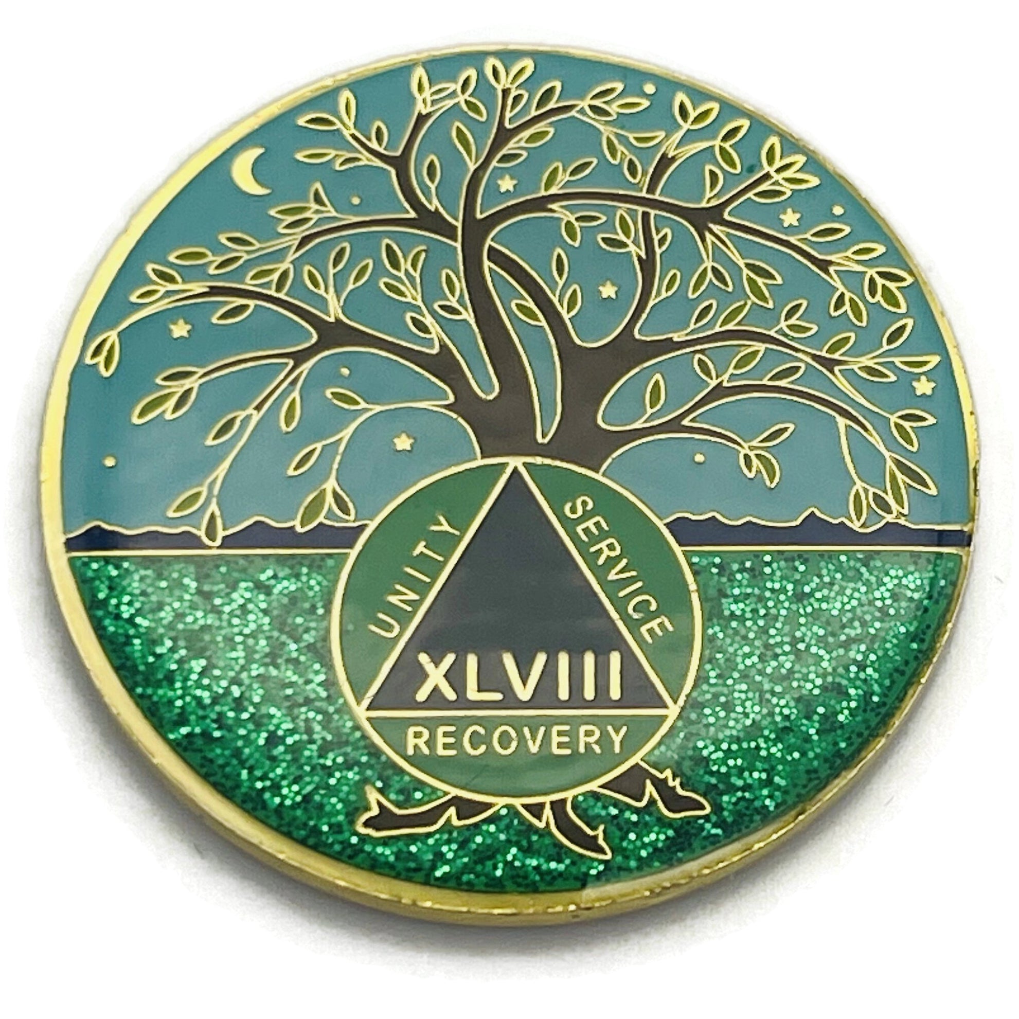 1 to 60 Year Tree of Life Specialty AA Recovery Medallion/Chip/Coin ...