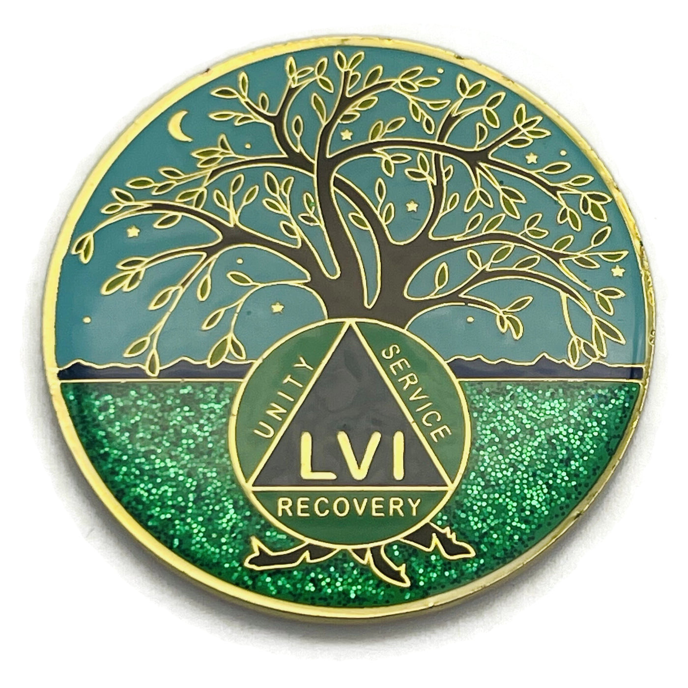 1 to 60 Year Tree of Life Specialty AA Recovery Medallion/Chip/Coin ...