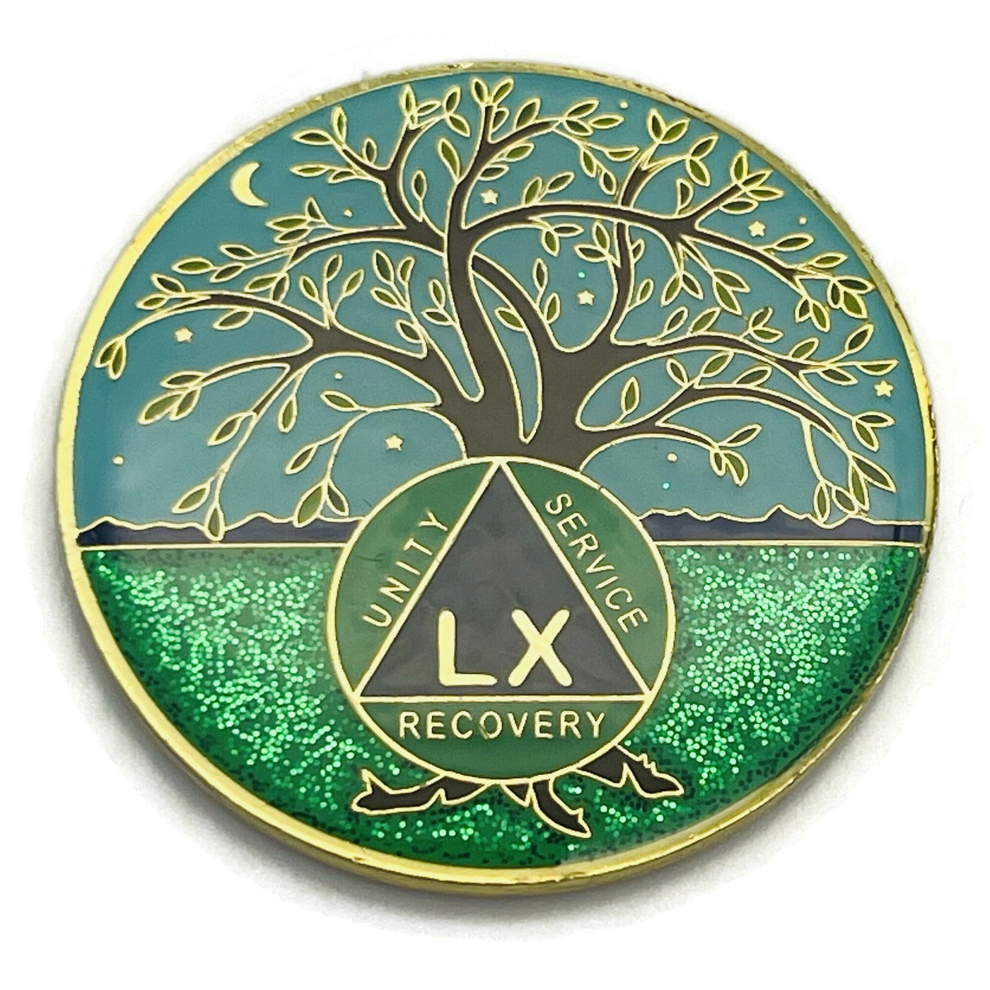 1 to 60 Year Tree of Life Specialty AA Recovery Medallion/Chip/Coin ...