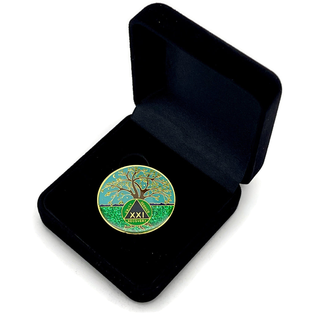21 Year AA Medallions - Twenty-One Year Alcoholics Anonymous Coins and ...