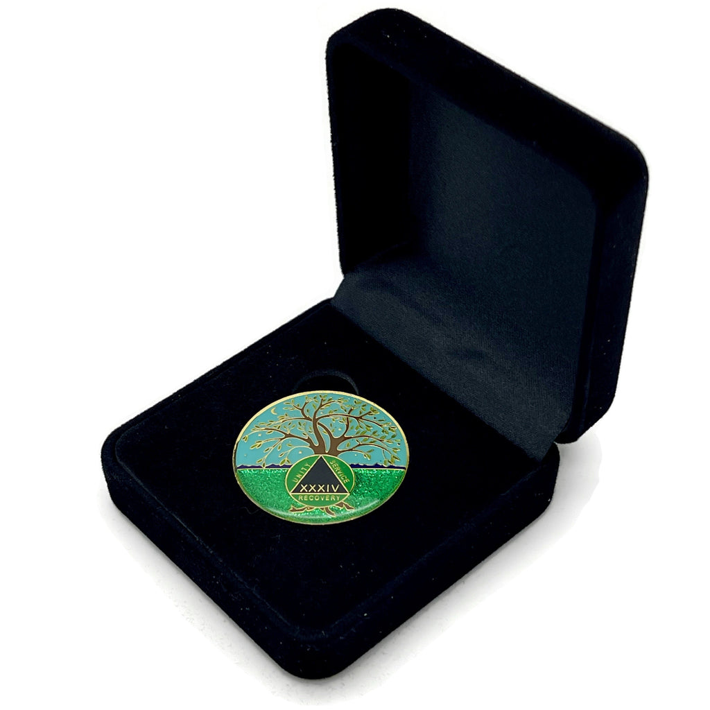 34 Year AA Medallions - Thirty-Four Year Alcoholics Anonymous Coins and ...