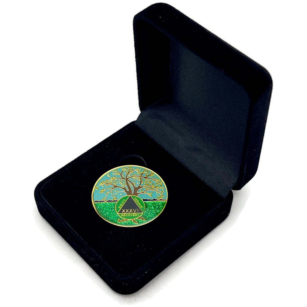 36 Year AA Medallions - Thirty-Six Year Alcoholics Anonymous Coins and ...
