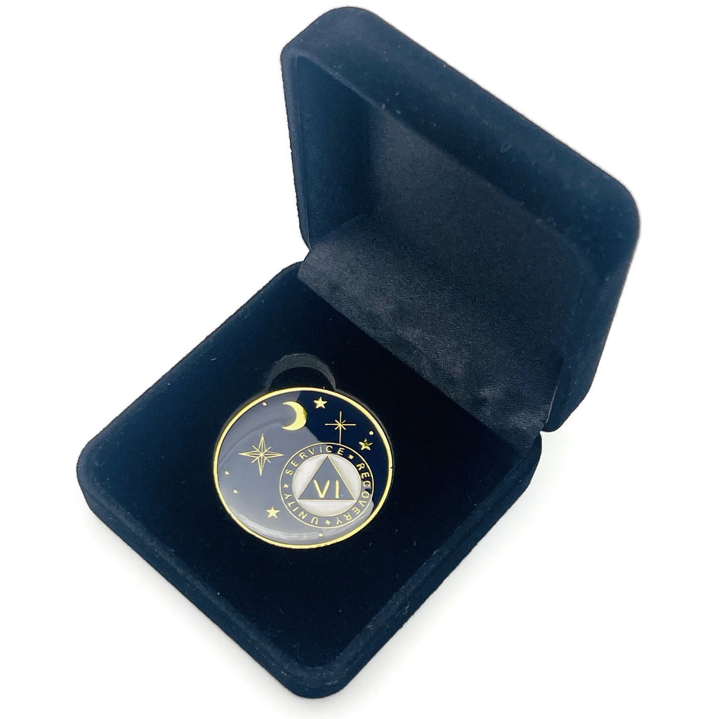 6 Year AA Medallions - Six Year Alcoholics Anonymous Coins and Chips ...