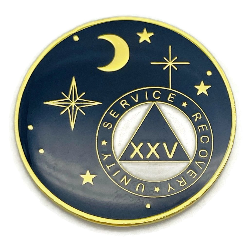 25 Year AA Medallions - Twenty-Five Year Alcoholics Anonymous Coins and ...