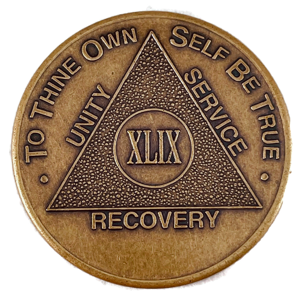 41-50 Year AA Medallions - Alcoholics Anonymous Coins, Chips, Tokens ...