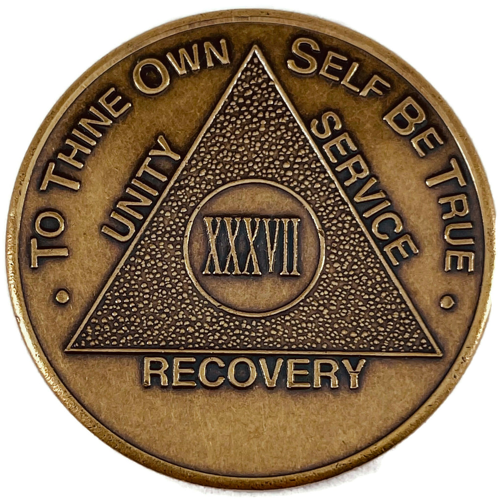 37 Year AA Medallions - Thirty-Seven Year Alcoholics Anonymous Coins ...