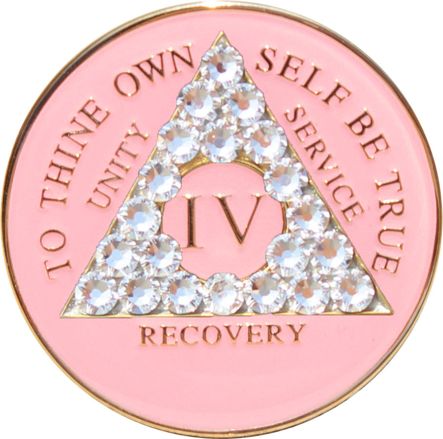 4 Year AA Medallions - Four Year Alcoholics Anonymous Coins and Chips ...