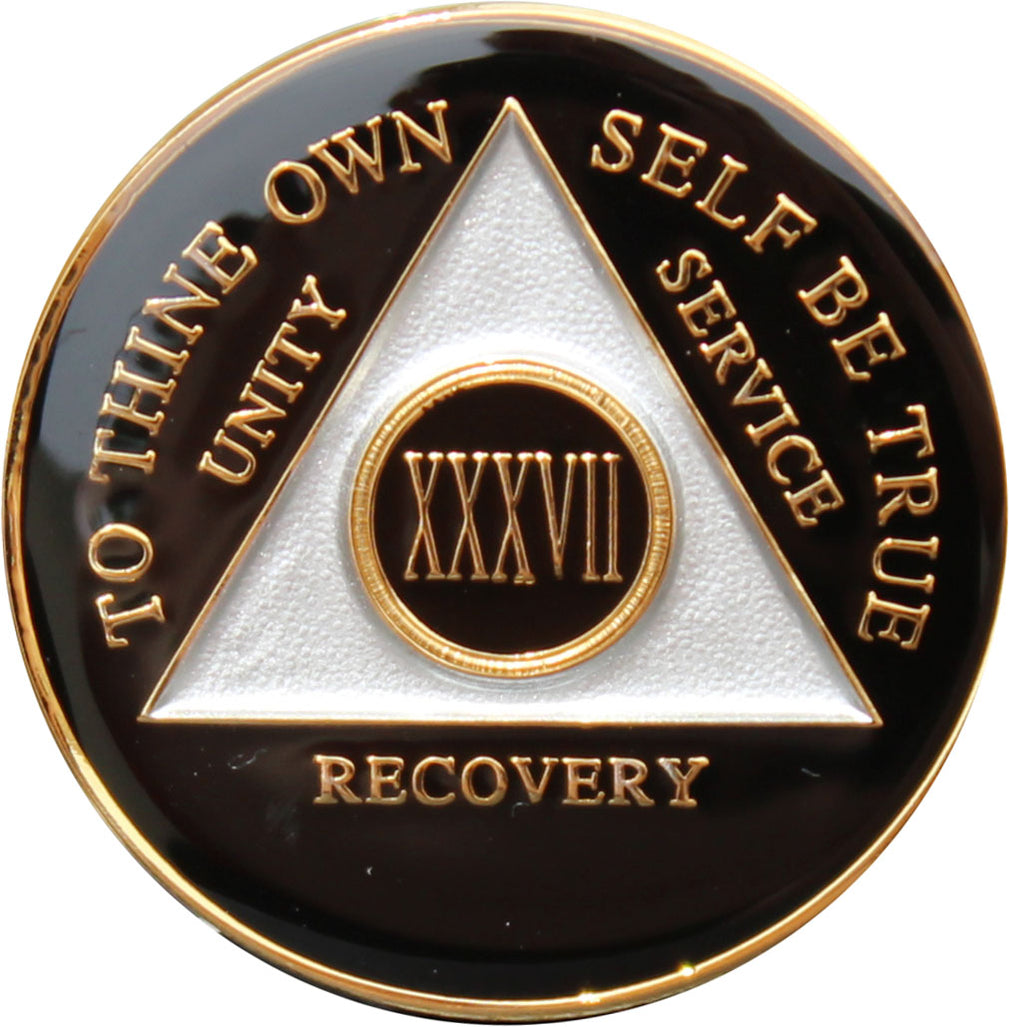 37 Year AA Medallions - Thirty-Seven Year Alcoholics Anonymous Coins ...