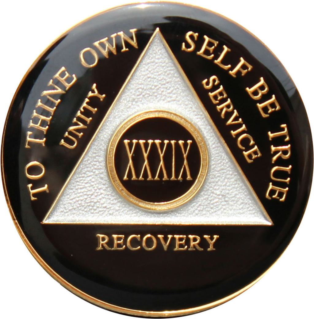 39 Year AA Medallions - Thirty-Nine Year Alcoholics Anonymous Coins and ...